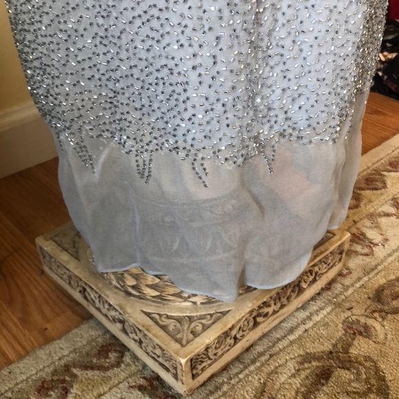 Basix Ii | Dresses | Basix Ii Silk Beaded Evening Gown With Silk Scarf ...